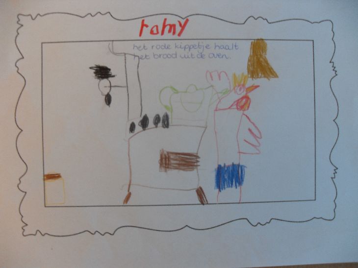 Het rode kippetje - Juf Leonie