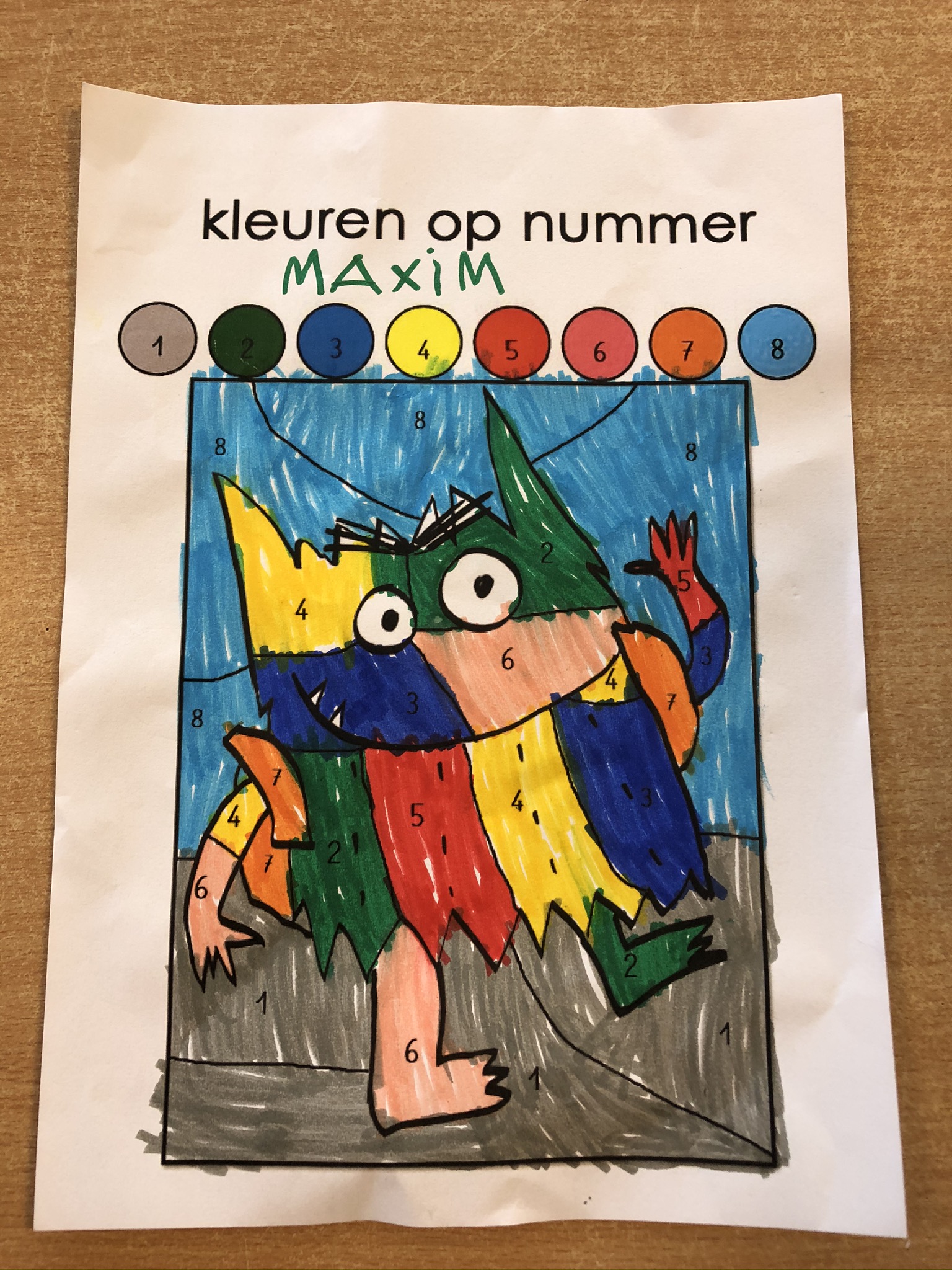Het kleurenmonster gaat naar school - Juf Leonie